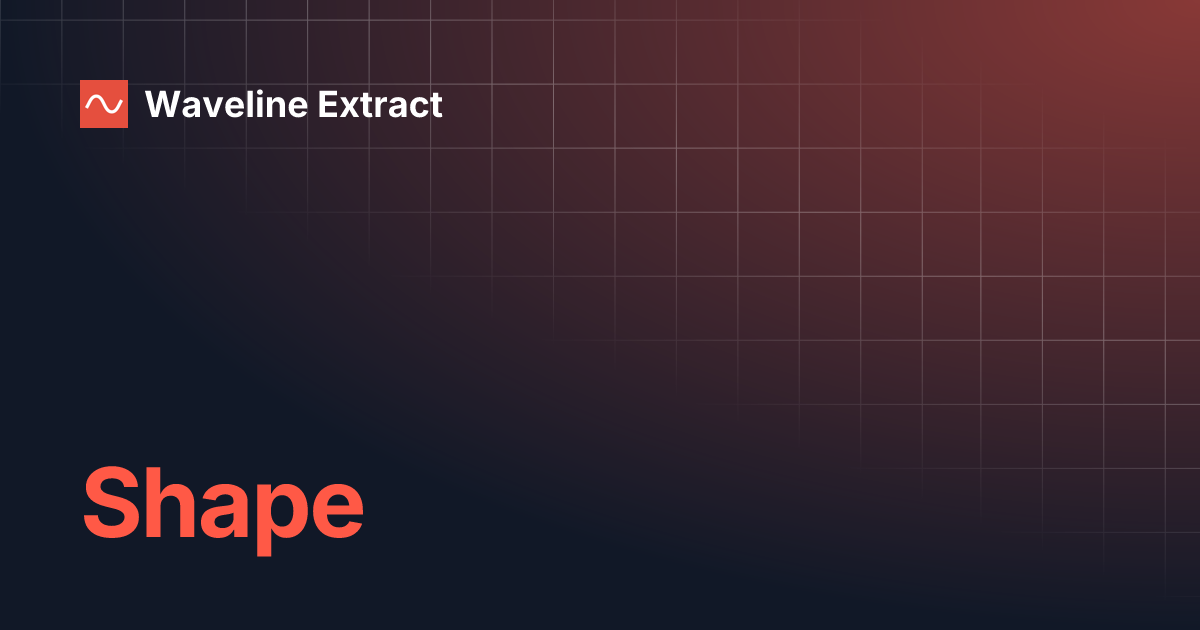 Shape | Waveline Extract